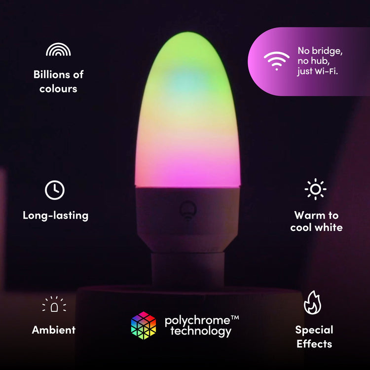 Polychrome Candle B10 E26 Smart Light – LIFX